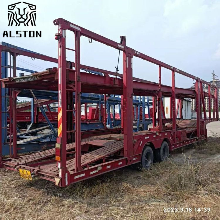 6-Position Vehicle Transporter with BPW Axles, Used Car Carrier Trailer ...